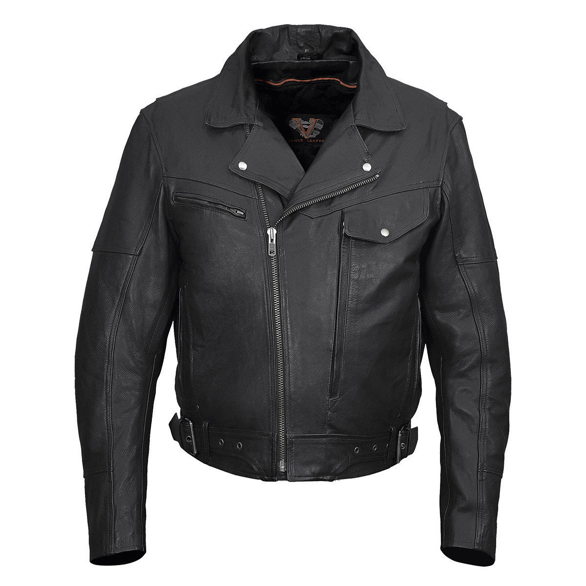 Men's Black Premium Cowhide Biker Cruiser Jacket – Vance Leathers Wholesale